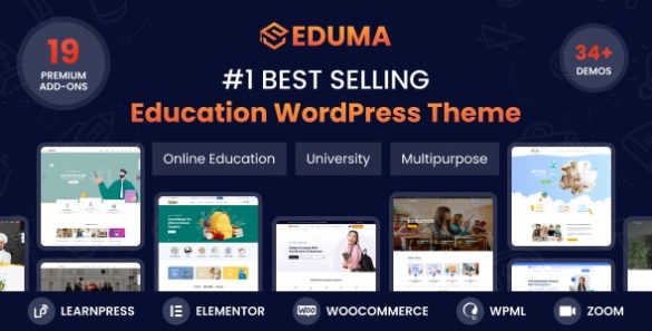 Eduma - Education WordPress Free Theme with GPL Version 5.6.4